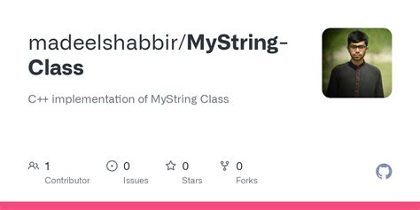 Github Madeelshabbirmystring Class C Implementation Of Mystring Class