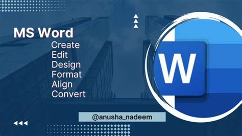 Create Edit Format Design Convert Update Ms Word And Pdf Documents By Anushanadeem Fiverr
