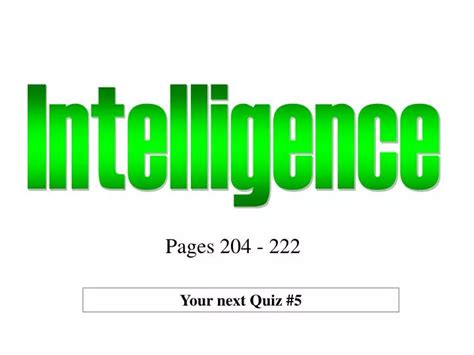 PPT Intelligence PowerPoint Presentation Free Download ID