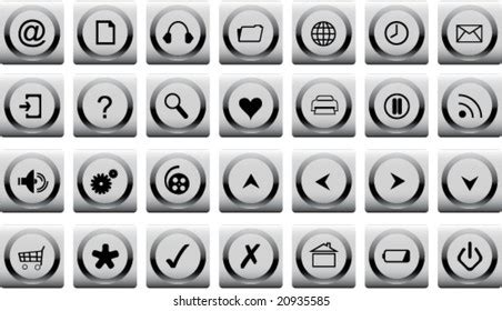 Game Ui Vector Set Buttons Mobile เวกเตอรสตอก ปลอดคาลขสทธ Shutterstock