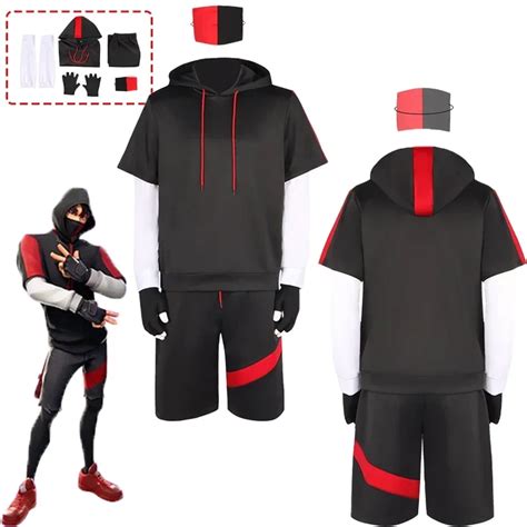 Royale Ikonik Cosplay Costume Fortnit Outfit Skin Battle Uniforms
