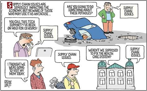 Cartoon Supply Chain Issues Powell River Peak