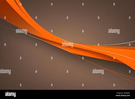 Abstract Orange Geometric Background Dynamic Shapes Composition