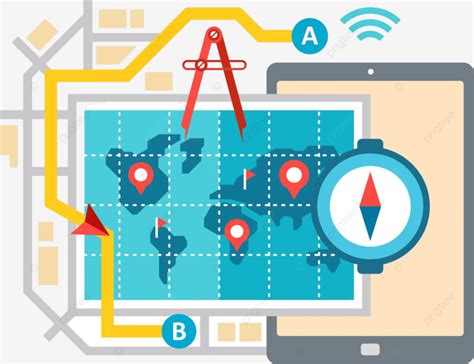 Gps Map Navigation And Routing Map Location Color Vector Map Location Color Png And Vector