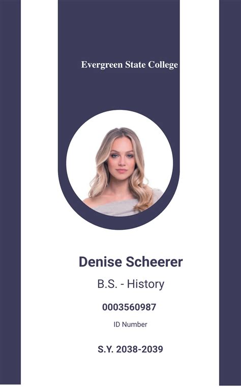 Free Sample Student Id Card Template To Edit Online