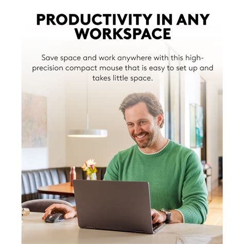 Logitech MX Anywhere 3S Compact Wireless Mouse เมาสไรสายขนาดกะทดรด ลากเมาสไดบนทกพนผว