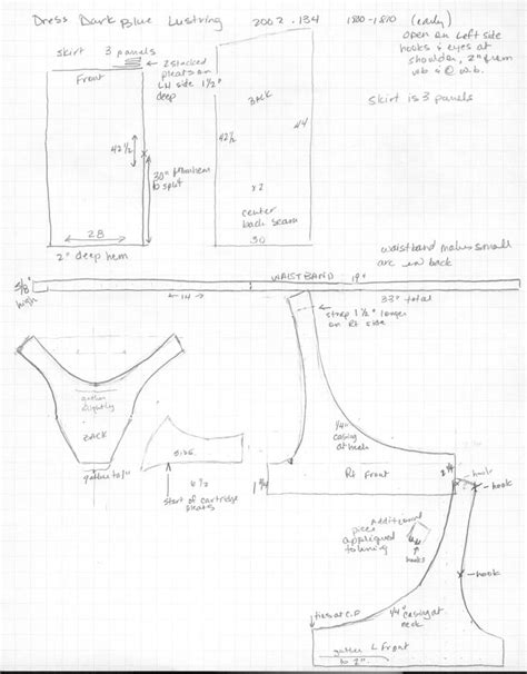 Gcv Bluelustrig Regency Dress Pattern Diy Vest Pattern Historical
