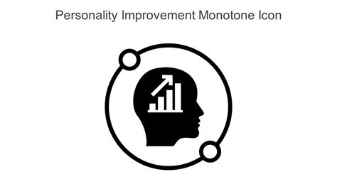 personality improvement monotone icon in powerpoint pptx png and