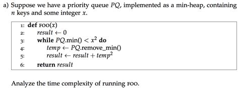 solved a suppose we have a priority queue pq implemented