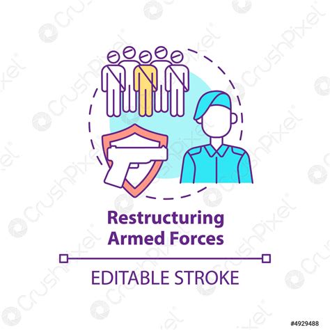 Restructuring Armed Forces Concept Icon Stock Vector 4929488 Crushpixel
