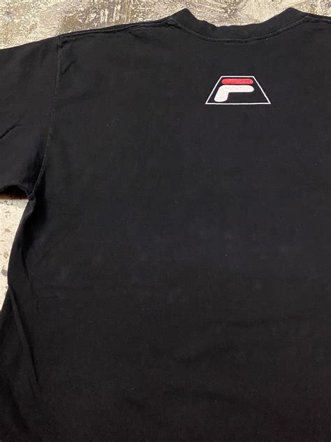 1990s Fila Ss Logo Print T Shirt Sizel Ma