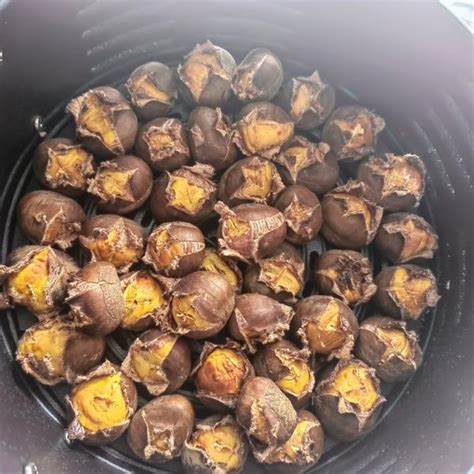 【「空气炸锅」烤板栗无油无糖超简单图片】最黯淡de奢华diwo下厨房