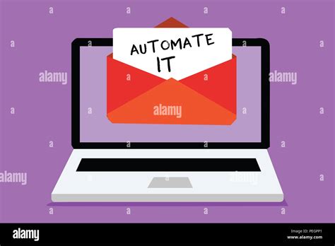 Word Writing Text Automate It Business Concept For Convert Process Or Facility To Be Operated
