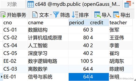 【数据库】数据库系统原理 课内实验报告 在 opengauss 中创建 mydb 数据库 并在 mydb 中建立学生 csdn博客