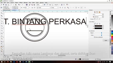 Tutorial Membuat Desain Stampel Dengan Corel Draw X 7 YouTube