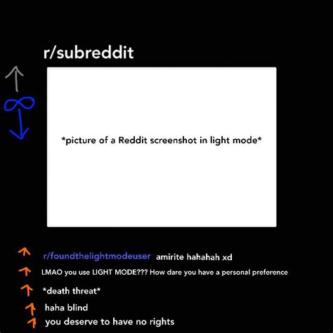 Light Mode Bad Dark Mode Good R Coaxedintoasnafu