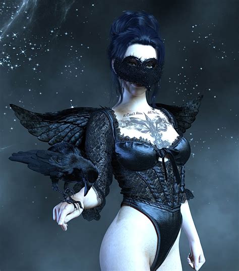 The Crow D Render Digital Art By MysticArtDesign