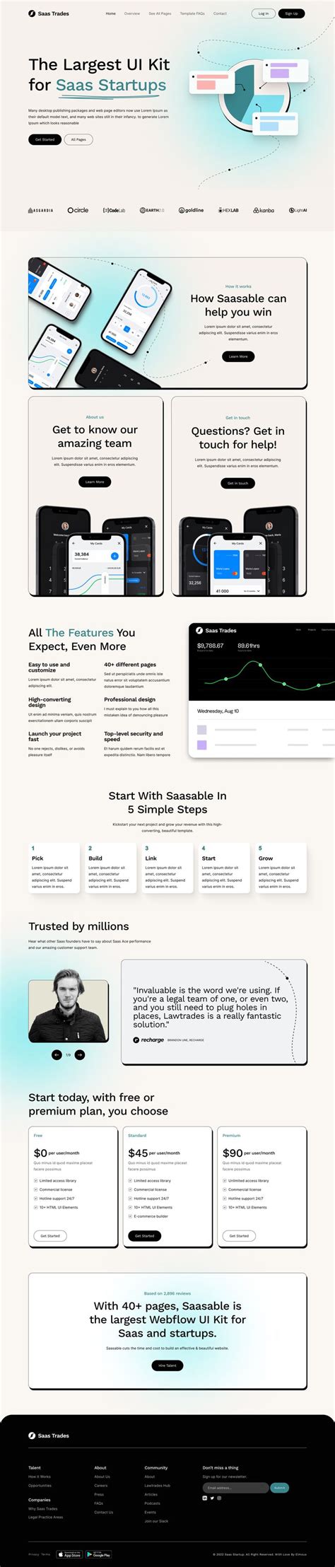 Saas Startup UI Design Figma TemplateMonster Ui Design Figma Saas
