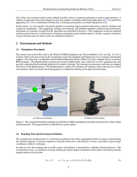 Reinforcement Learning Experiments And Benchmark For Solving Robotic
