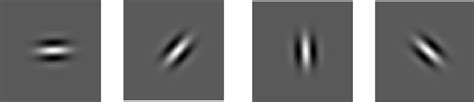 4 Gabor Filter Kernels With Different Orientations θ 0 • 45