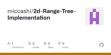 Github Miccashi2d Range Tree Implementation