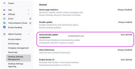 Docker Desktop Silent Updates And New Experience