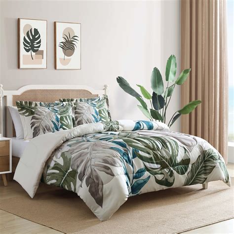 Caribbean Joe Fullqueen 3 Piece Comforter Set Tropical