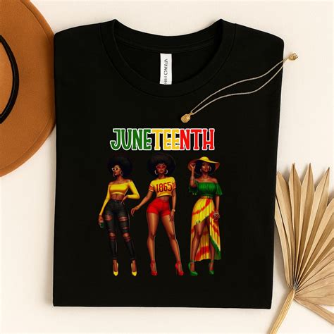 Juneteenth Shirt For Women Juneteenth 1865 Tee Afrocentric Black Girl