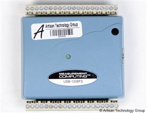 Usb 1208fs Measurement Computing Multifunction Usb Data Acquisition Device Artisantg™