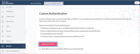 Zoho Directory Saml My Page Sso Configuration Rsa Ready Implementation Guide Rsa Community