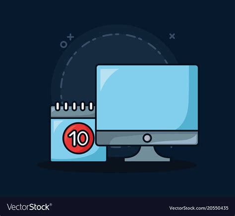 Computer Monitor Design Royalty Free Vector Image