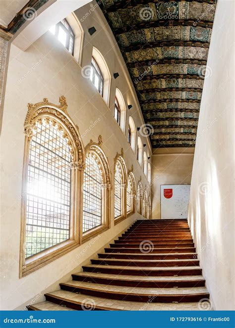 Interior Of A Famous Aljaferia Palace Or Palacio De La Aljaferia