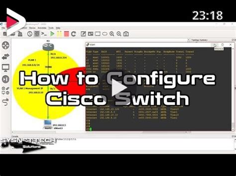 How to Configure Cisco Switch in GNS SYSNETTECH Solutions دیدئو dideo
