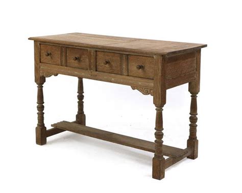 A Limed Oak Side Table