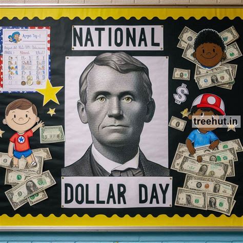 August 8 National Dollar Day Bulletin Board Ideas And Classroom