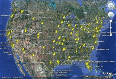 Map Of Us Amusement Parks De Haus Blog