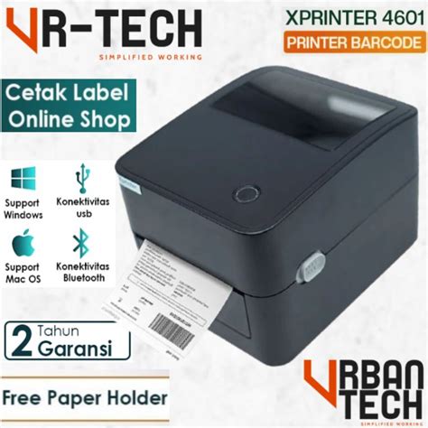 Jual PRINTER BARCODE BLUETOOTH LABEL 110MM XPRINTER XP4601 FREE HOLDER Shopee Indonesia