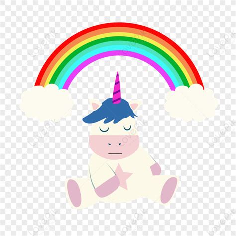 땅 위에 앉아있는 유니콘 Png 무료 다운로드 기린 매체 Png Png 일러스트 무료 다운로드 Lovepik