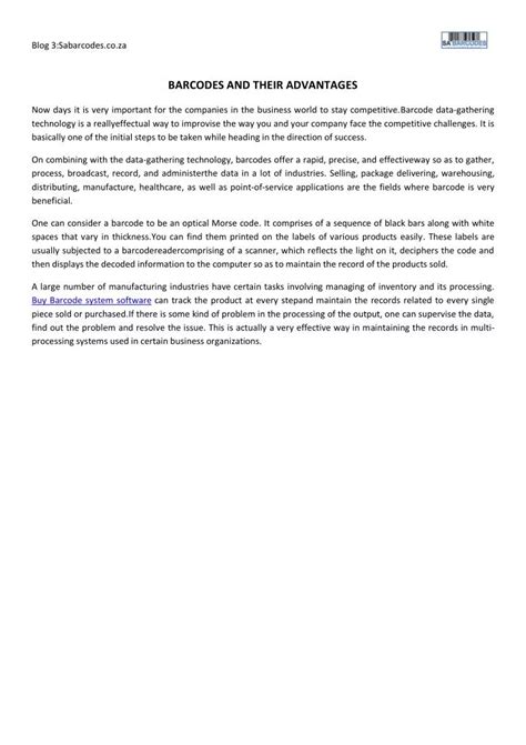 PPT Barcodes And Their Advantages PowerPoint Presentation Free Download ID 7345563