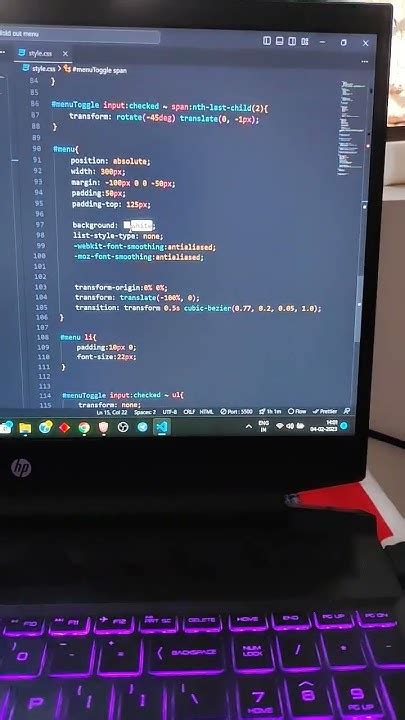 Css Hamburger Fold Out Menu Coding Css Shortsvideo Shorts Youtube