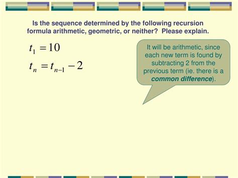 Ppt 73 And 74 Recursion Formulas And Creating Rules To Define Sequences Powerpoint Presentation