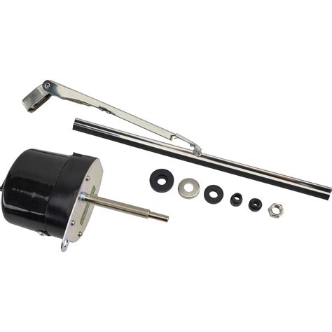 Universal Black 12 Volt Electric Windshield Wiper Motor Kit