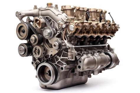 Premium Ai Image Isolated Engine On White Background Generative Ai