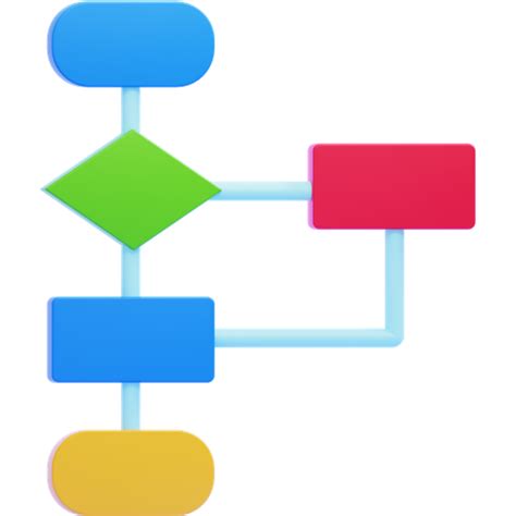 Flowchart Hierarchy Workflow Structure Business Process Plan Icon
