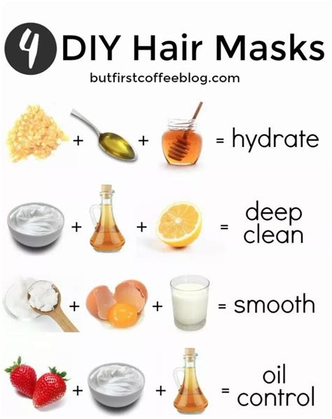 Diy Hair Masks For Every Hair Type Hair Mask Homemade Hair Products Diy Hair Care