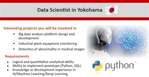 Hiring Data Scientist In Yokohama