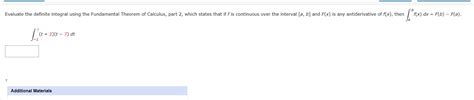 solved evaluate the definite integral using the fundamental