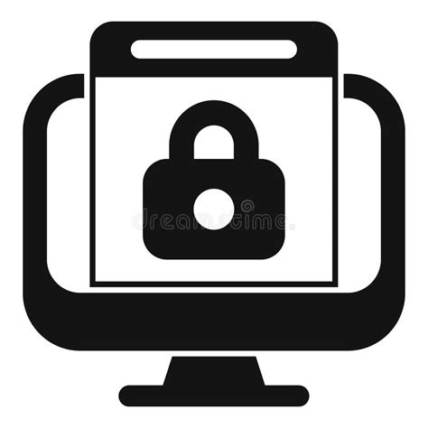 Computer Security Showing Padlock Protecting Private Data Stock Vector Illustration Of Login
