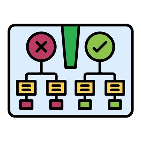 Premium Vector Decision Tree Flat Illustration
