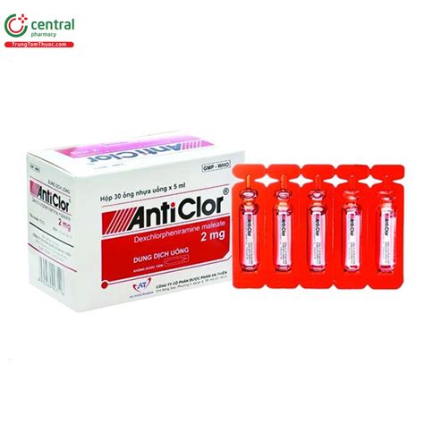 Thuốc Anticlor 2mg điều Trị Viêm Mũi Dị ứng Viêm Kết Mạc Mày đay